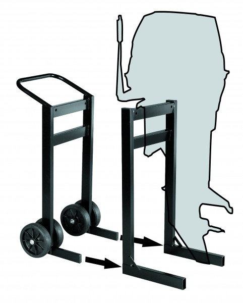 GC Maskiner L-Stand, Outboard engine stand/motor rack | OUTMAR